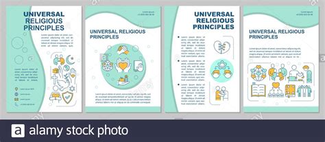 Universal Religious Principles Brochure Template Stock Vector Image And Art Alamy