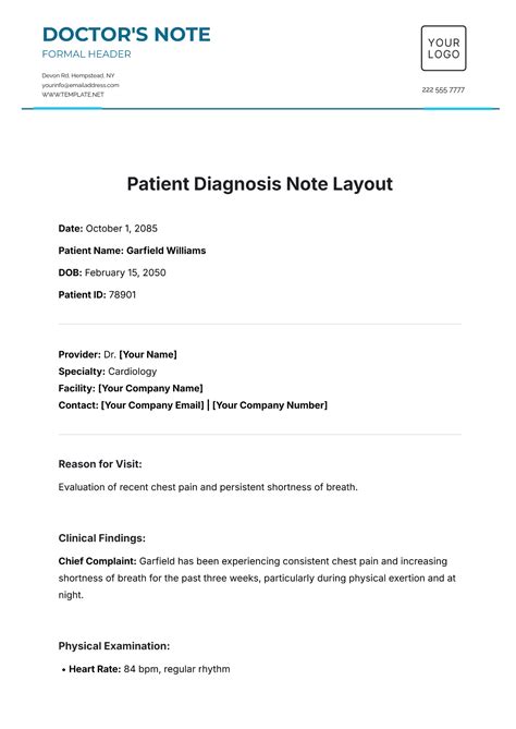 Free Soap Note Templates Editable And Printable