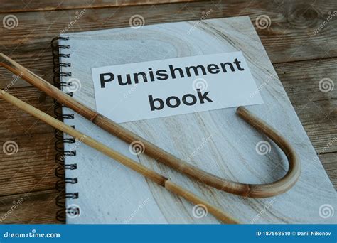 Punishment Book Rattan Caned For Spanking On Headmaster`s Or Teacher`s