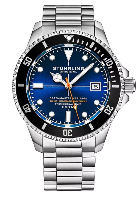 Jual Stuhrling Original Stuhrling Original Depthmaster Heritage 883h 03 Jam Tangan Pria Diver