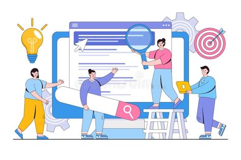 Vector Illustration Of Web Site Development Teamwork Website Coding