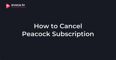 How To Cancel Peacock Subscription In 2025 [steps Given]