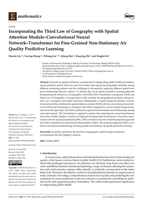 pdf incorporating the third law of geography with spatial attention module convolutional