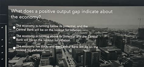 Solved What Does A Positive Output Gap Indicate About The