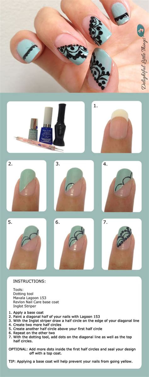 16 Step By Step Nail Tutorials