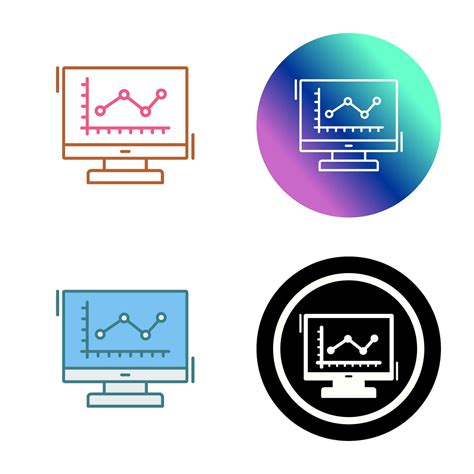 Line Chart Vector Icon 31358598 Vector Art At Vecteezy
