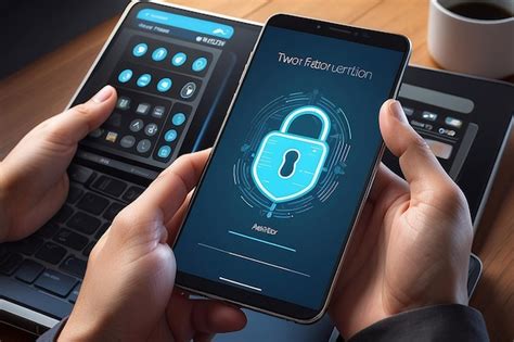 Twofactor Authentication Concept Illustration Premium Ai Generated Image