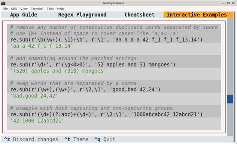 Python Regular Expressions Playground