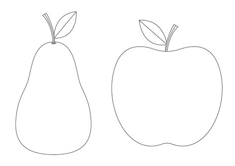 Раскраски для детей фрукты скачать и распечатать