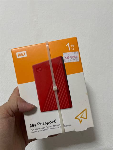 Wd 1 Tb My Passport Portable External Hard Disk Computers And Tech Parts And Accessories Hard