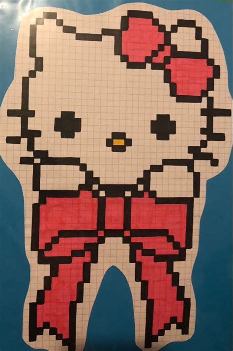 Pixel Graph Pixelated Cute Hellokitty Hello Kitty Drawing Pixel