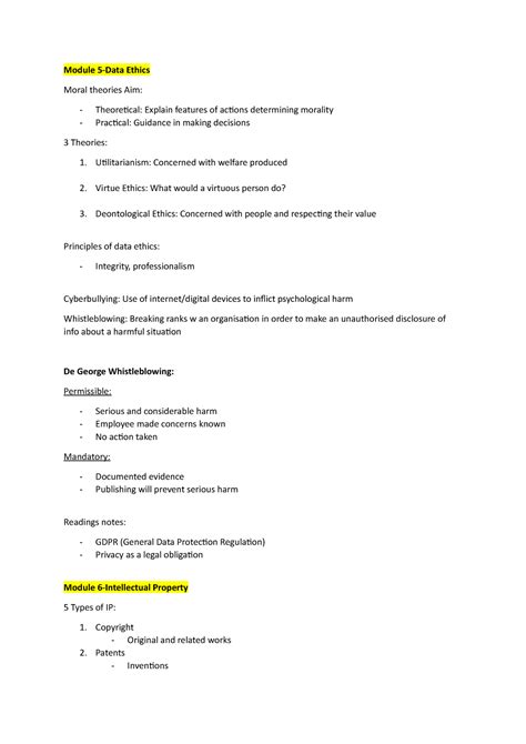 cc0002 quiz 2 notes module 5 data ethics moral theories aim