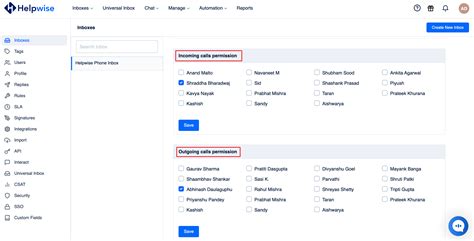 Phone Inbox Features