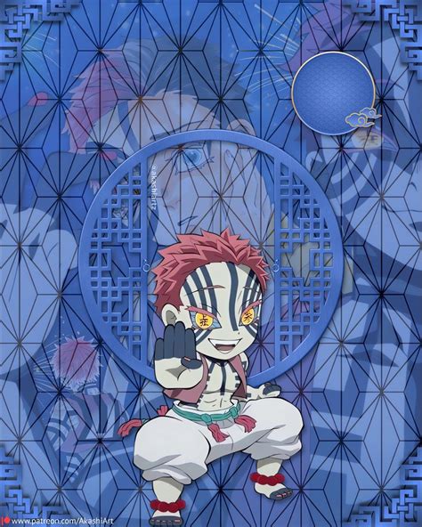 Akashi Art On Instagram Akaza Upper Moon 3 Collection Kimetsunoyaiba Demonslayer Akaza