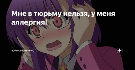 Мне в тюрьму нельзя у меня аллергия Юрист юморист Дзен