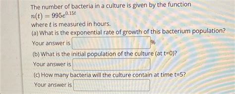 Solved Exponential Function Evaluation Given The Function