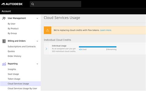 Shared Cloud Credits Missing In Autodesk Account