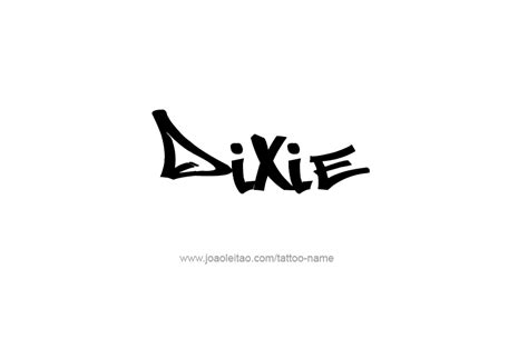 Dixie Name Tattoo Designs