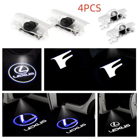 Led 자동차 로고 문짝 웰컴 라이트 렉서스 Rx350 450 H Gs350 450 Hs Is300 350 Ls Lx570 4560 Es300 350 260 Nx Ux
