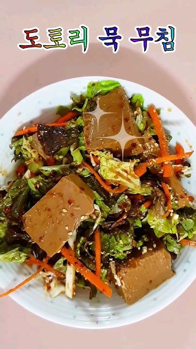 평생 써먹을 황금 양념 레시피를 곁들인 도토리 묵 무침 Shorts Youtube