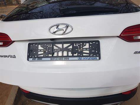 Шумка заднего номера от VAG — Hyundai Santa Fe (3G), 2,4 л, 2012 года ...