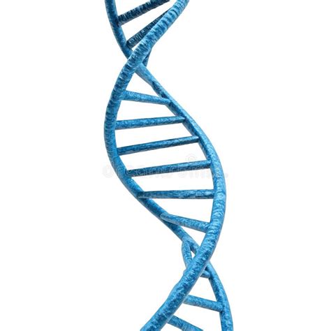 3d Blue Dna Helix Sequence Element Isolated On White Background Stock Illustration
