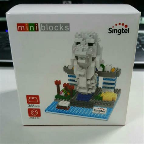 Singtel Merlion Mini Blocks Hobbies And Toys Toys And Games On Carousell