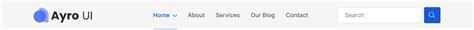 Bootstrap Navbars Component Snippets Ayro Ui