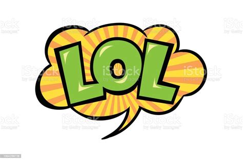 밝은 벡터 Lol 연설 거품이 있다입니다 다채로운 감정 아이콘 흰색 배경에 고립입니다 만화와 만화 스타일입니다 Brand