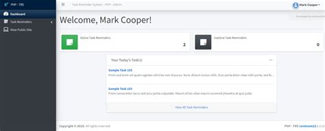 Task Reminder System In Php And Mysql Source Code Free Download