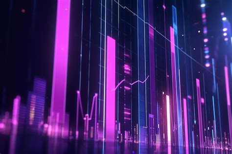 Dynamic Bar Graph Showing Financial Growth Trends Premium AI Generated Image