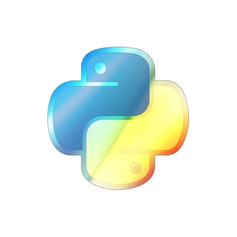Offical Python Logo Holographic Die Cut Stickers Etsy