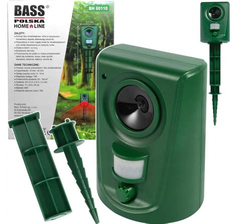 Ультразвуковой отпугиватель вредителей и животных Bass Polska Bh 60110 купить онлайн на Rozetka