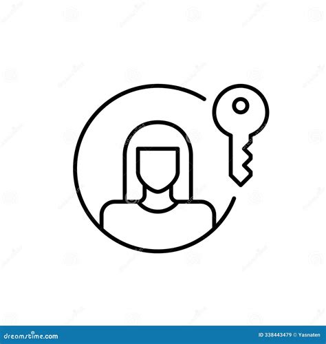 Female User Profile Picture With Key Secure Login Methods And
