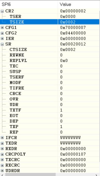 solved spi6 using bdma tx not working stmicroelectronics community