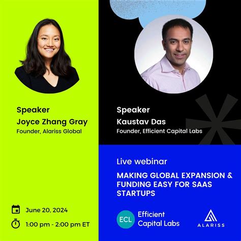 Alariss Global On Linkedin 🌐 Webinar Announcement Making Global Expansion And Funding Easy For Saas…