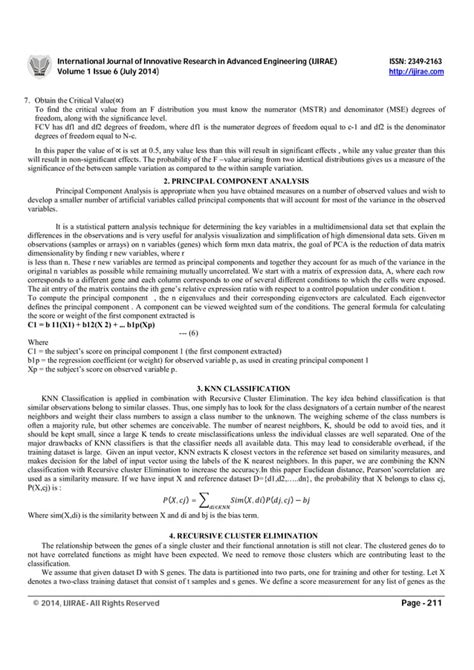 Innovative Technique For Gene Selection In Microarray Based On