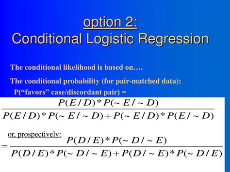 Ppt Conditional Logistic Regression For Matched Data Hrp 261 022504 Reading Agresti Chapter