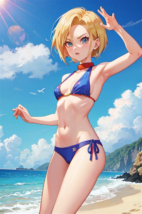 Ai Android 18 V17 By Wallpaperzero On Deviantart