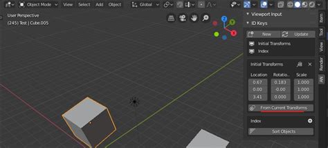 Object Id Key Displays Wrong Coordinations Animation Nodes