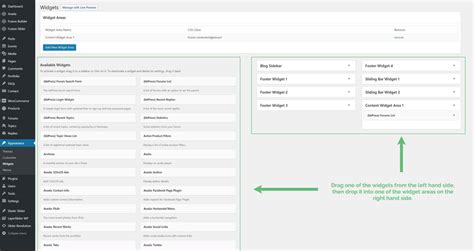 Adding Widgets To Widget Areas Avada Website Builder