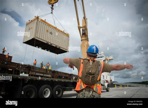 Sailors Assigned To Navy Cargo Handling Battalion One Nchb 1 And