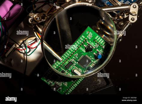 Manual Assembly Of Electronic Components And Microcircuits Stock Photo Alamy