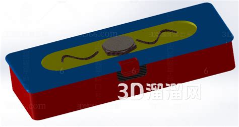 【铅笔盒cad图纸下载】详细结构图纸文件格式：sldprt 3d溜溜网3d66