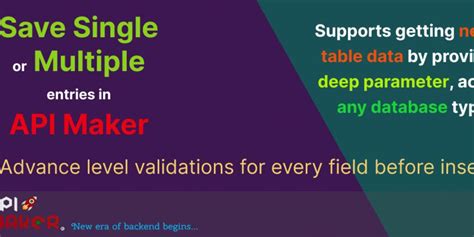 Mayur Patel On Linkedin 🚀 Api Maker Save Single Or Multiple Api Records Bulk Insert Post