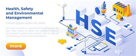 Hse Bandera Del Ambiente De La Seguridad De La Salud Ilustración Del