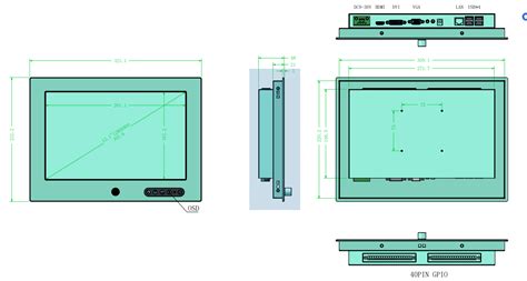 Built In A Raspberry Pi 4b Embedded Touch Monitor 1000 Nits For Sale