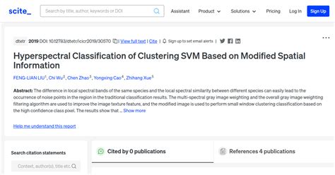 hyperspectral classification of clustering svm based on modified