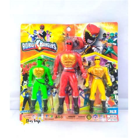Jual Robot Power Ranger Mini 3pcs Shopee Indonesia