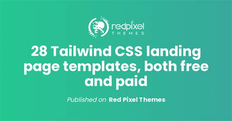 28 Tailwind Css Landing Page Templates Both Free And Paid